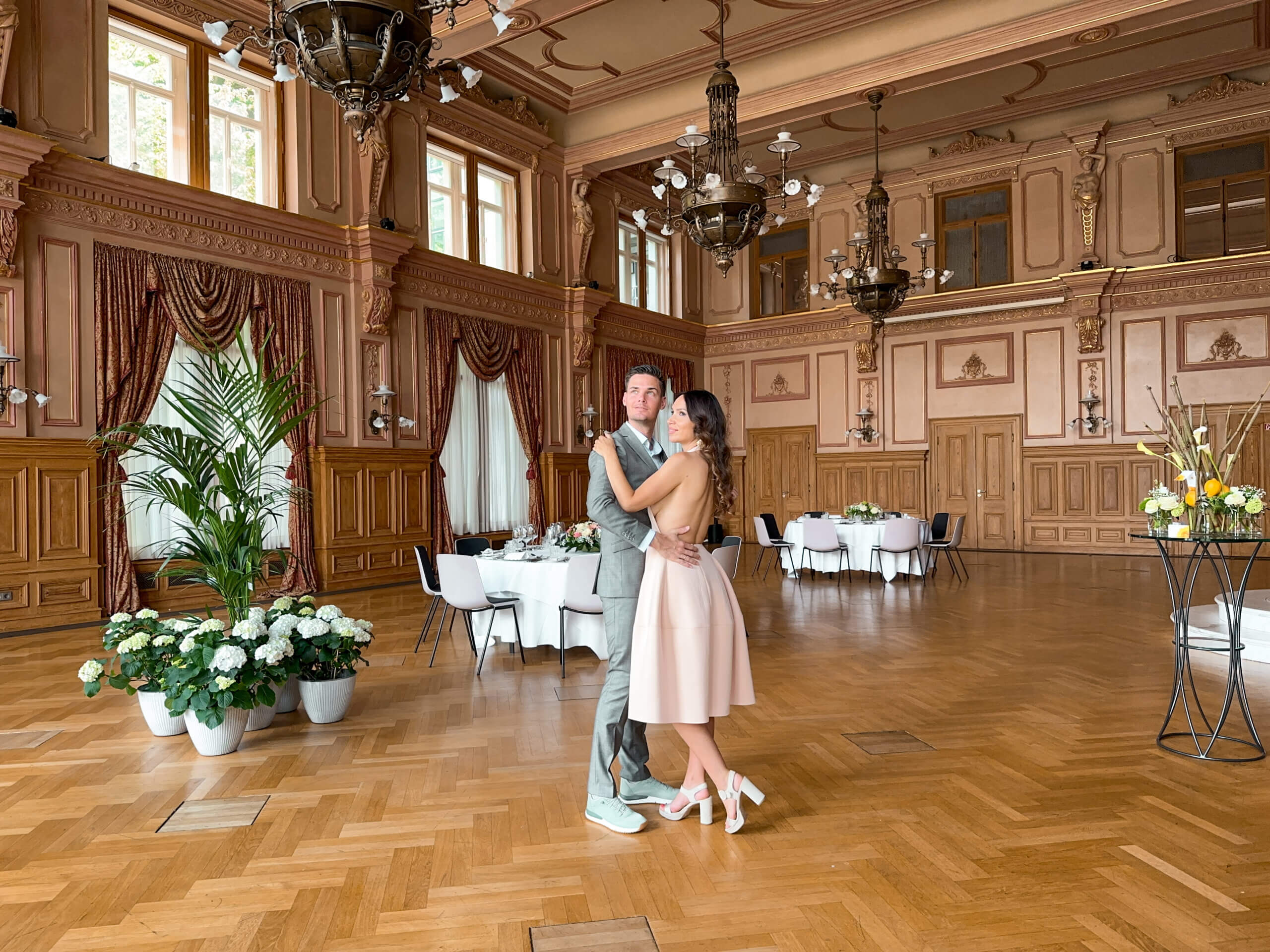 Heiraten in Baden-Baden im Malersaal im Maison Messmer